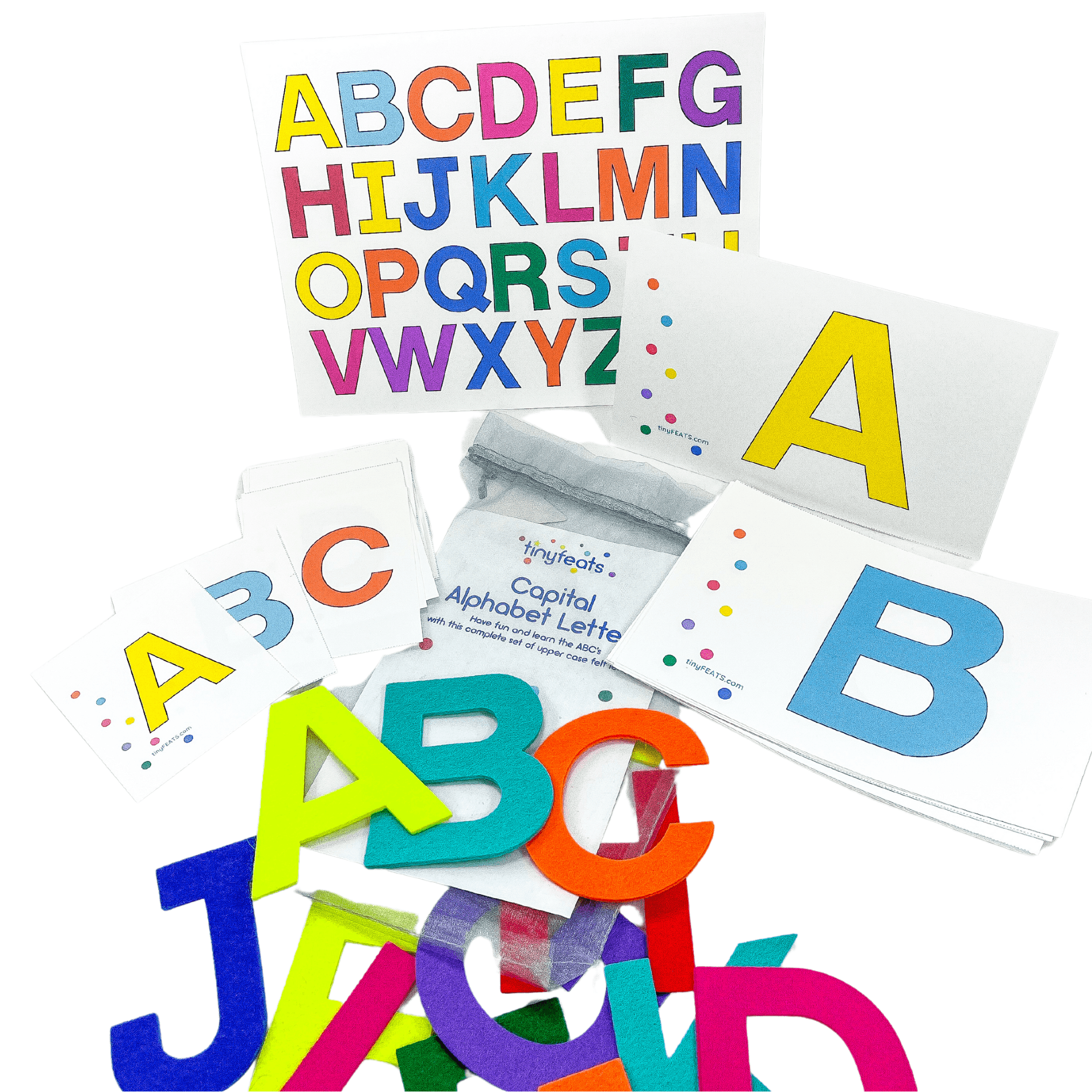 CAPITAL Alphabet Flash Cards – tinyfeats