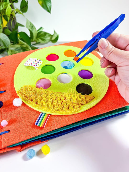 Fine Motor Skills Quiet Book – tinyfeats