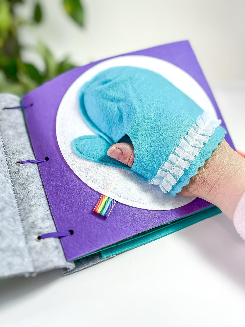 Mitten Quiet Book Page – tinyfeats