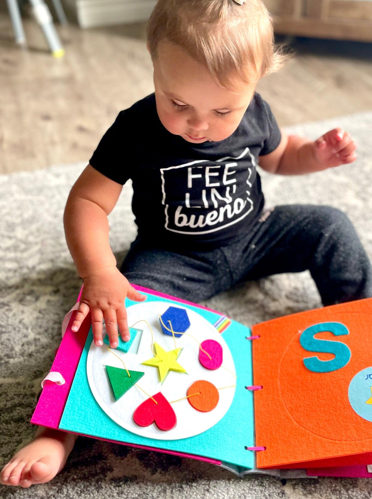 Shapes Puzzle Felt Quiet Book Page – tinyfeats