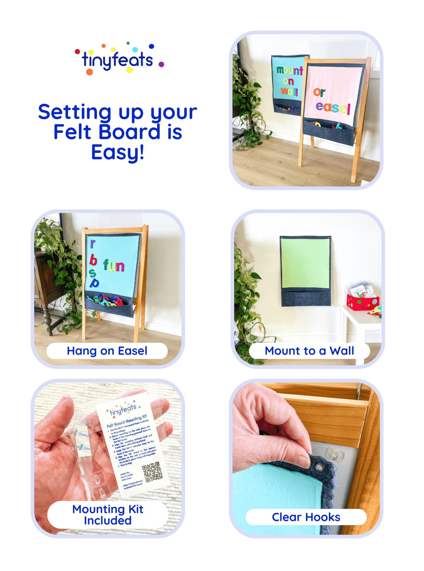 Aqua Felt Board - Flannel Board – tinyfeats