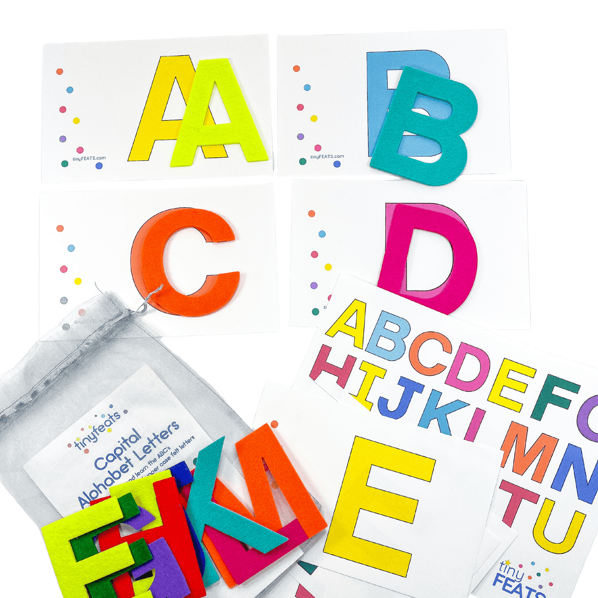 CAPITAL Alphabet Flash Cards – tinyfeats