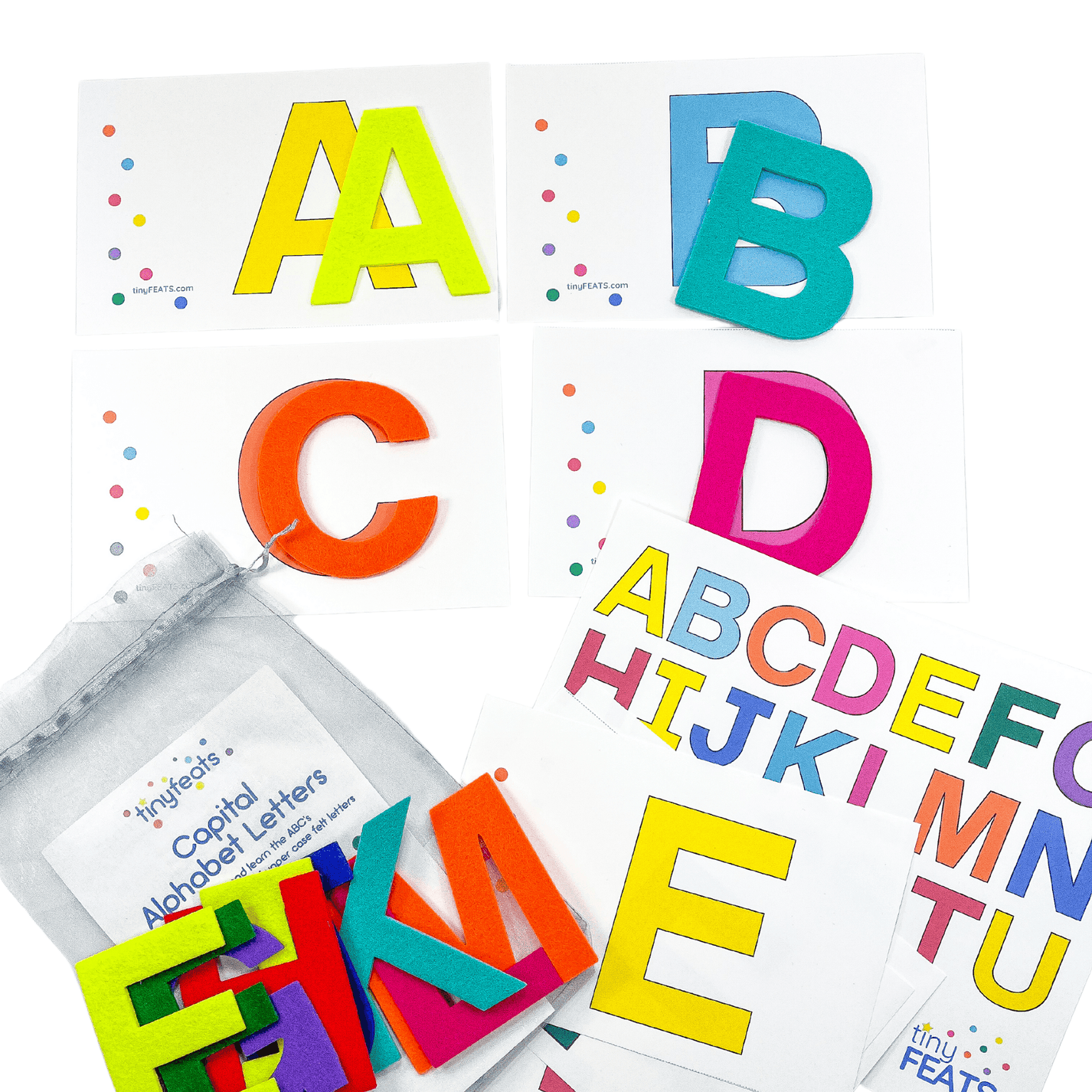 CAPITAL Alphabet Flash Cards – tinyfeats