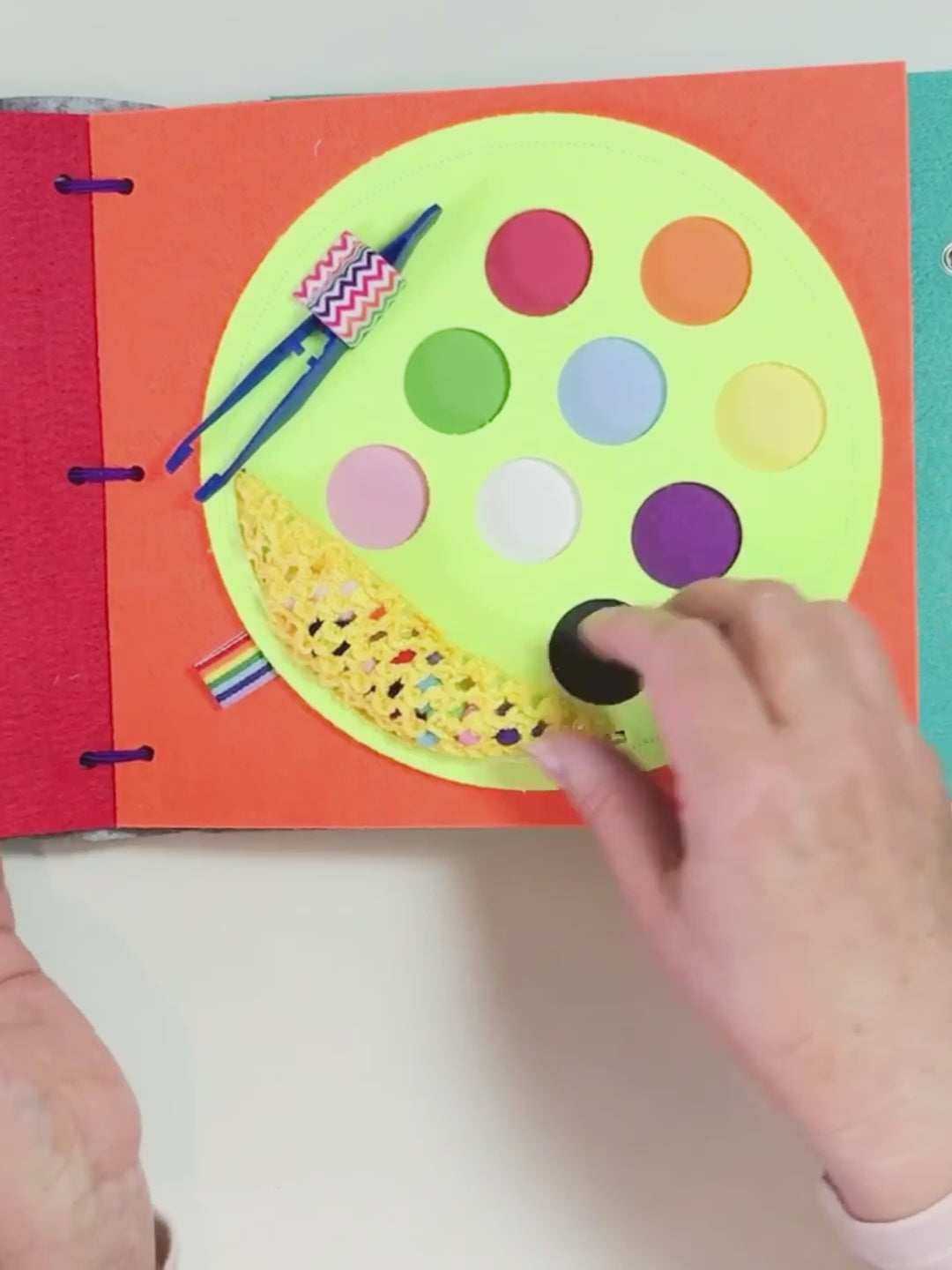 Color Matching Quiet Book Page – tinyfeats