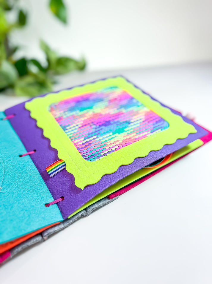 Mermaid Flip Sequins Quiet Book Page – tinyfeats